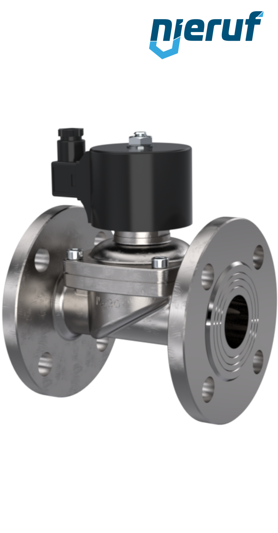 valvola elettromagnetica / solenoide DN65 flangia, acciaio inossidabile FKM 24V DC