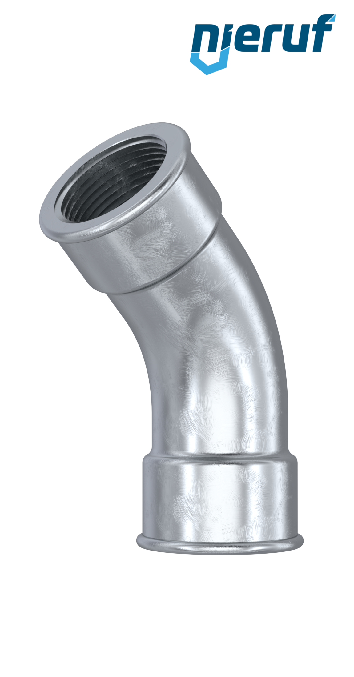 curva lunga No. 41, ghisa malleabile zincato 3/4" pollici