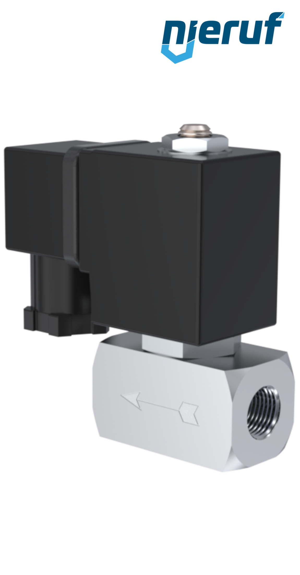 valvola elettromagnetica / solenoide DN2,5 G 1/4" pollici acciaio inossidabile FKM