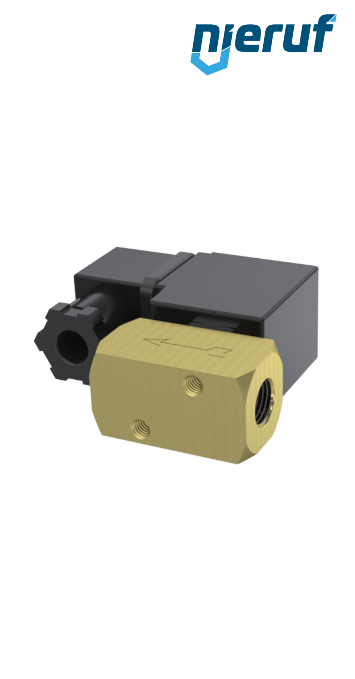 valvola elettromagnetica / solenoide DN 3,0 G 1/4" ottone EPDM 24V DC