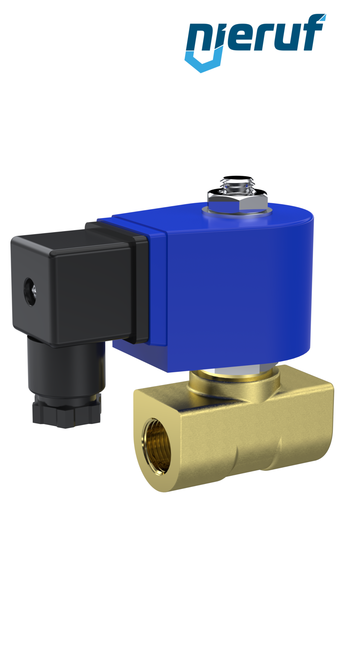 valvola elettromagnetica / solenoide per alta pressione G 3/8" pollici ottone 24V DC FKM