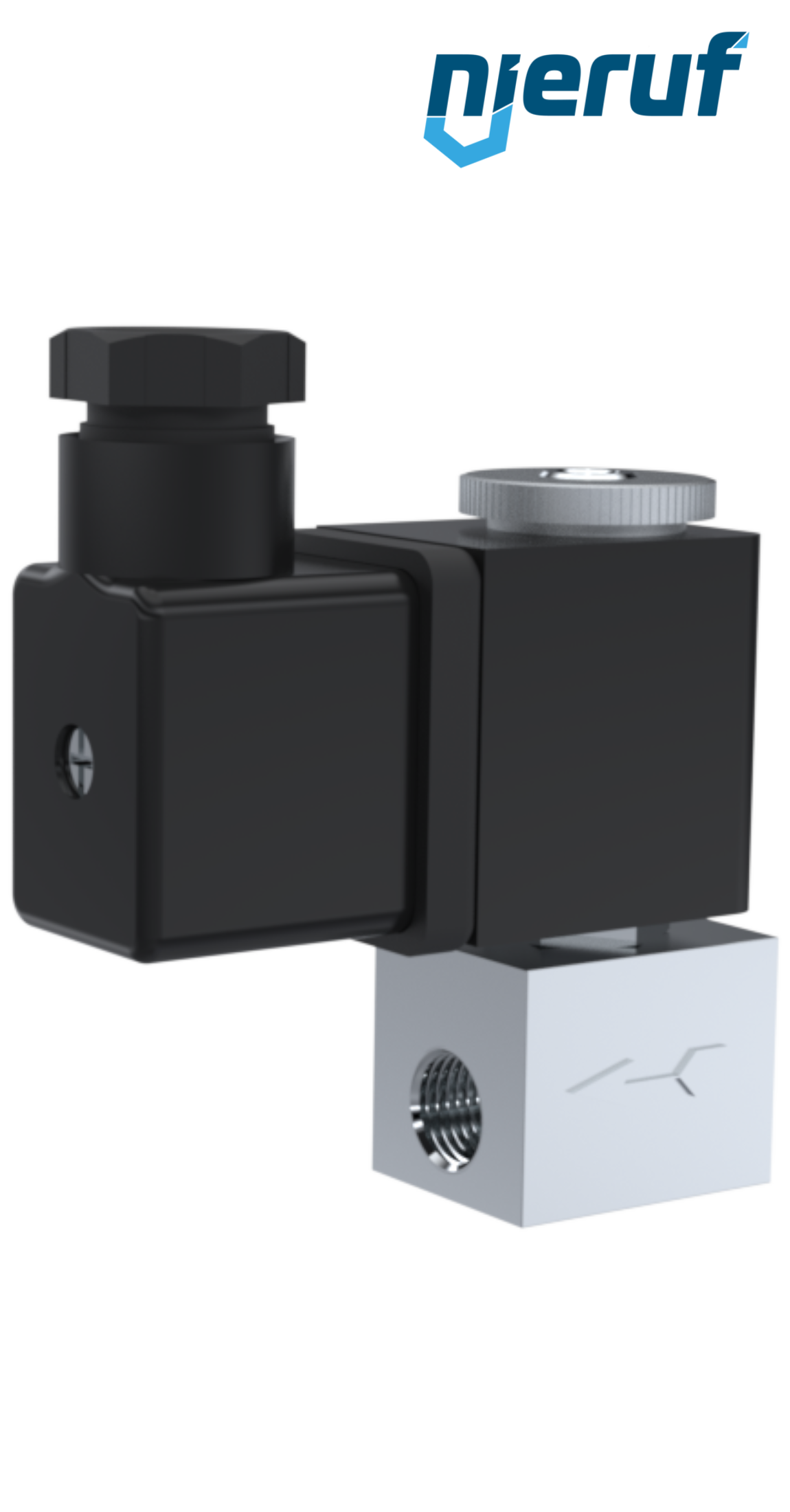 valvola elettromagnetica / solenoide a tre vie DN1,5 acciaio inossidabile FKM 24V DC